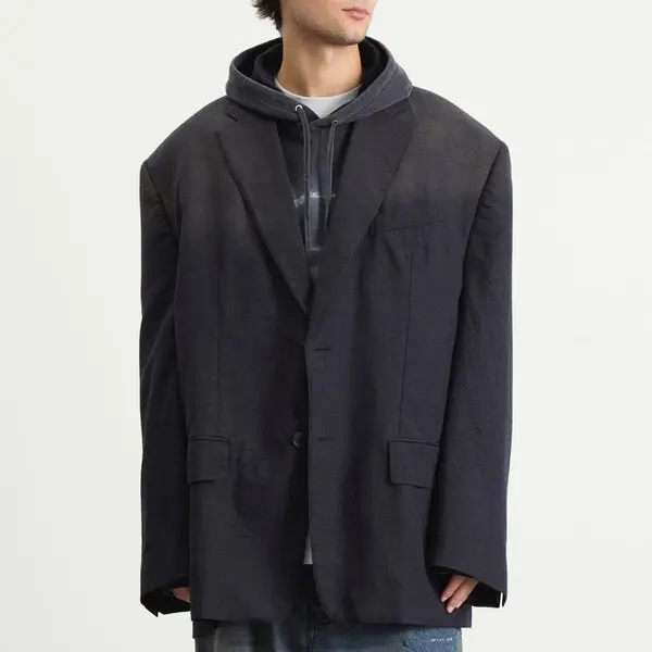 Balenciaga Shadow Prince Of Wales Check Blazer