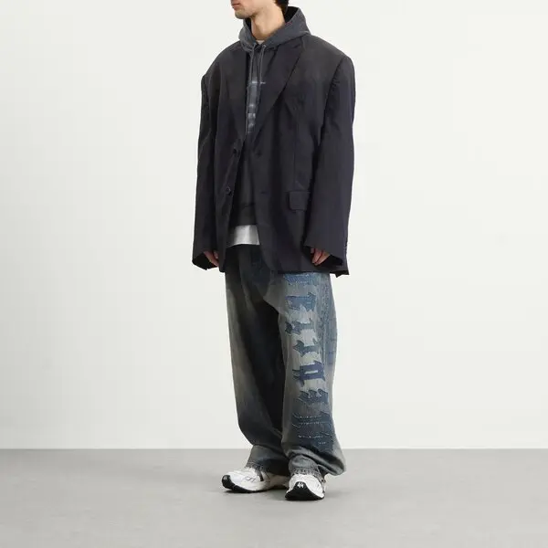 Balenciaga Shadow Prince Of Wales Check Blazer