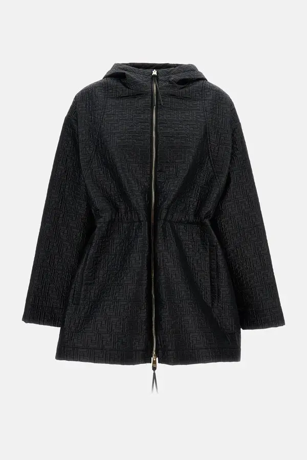 Fendi Padded Nylon Parka - Black