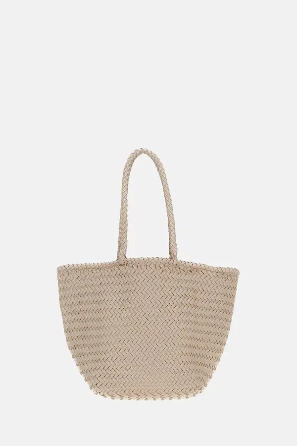 Dragon Diffusion Grace Small Woven Handbag - Beige