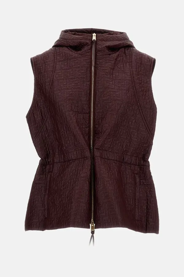 Fendi Nylon Padded Vest - Red