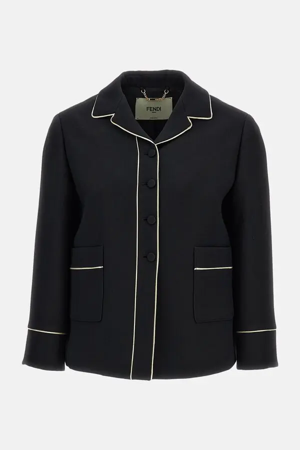 Fendi Tailored Wool And Silk Jacket