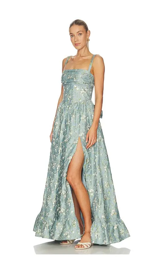 V. CHAPMAN Ava Brocade Gown