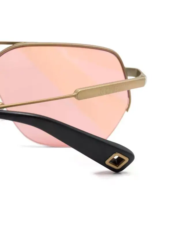 Jacquemus Aviador Sunglasses - Gold