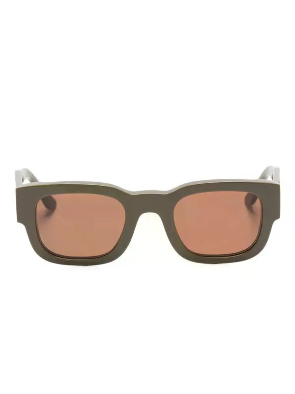 Thierry Lasry Foxxxy Rectangle-frame Sunglasses - Green