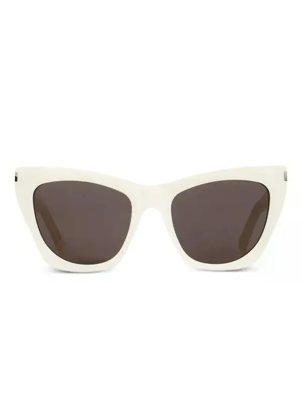 Saint Laurent Sl 214 Kate Cat-eye Frame Sunglasses - White