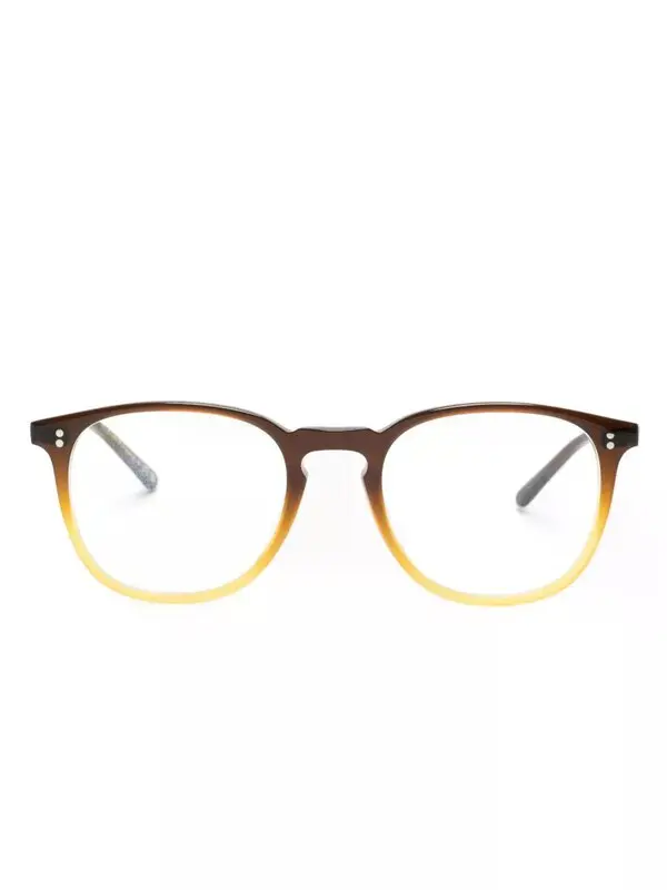 Oliver Spencer Finley Gradient-effect Glasses - Yellow