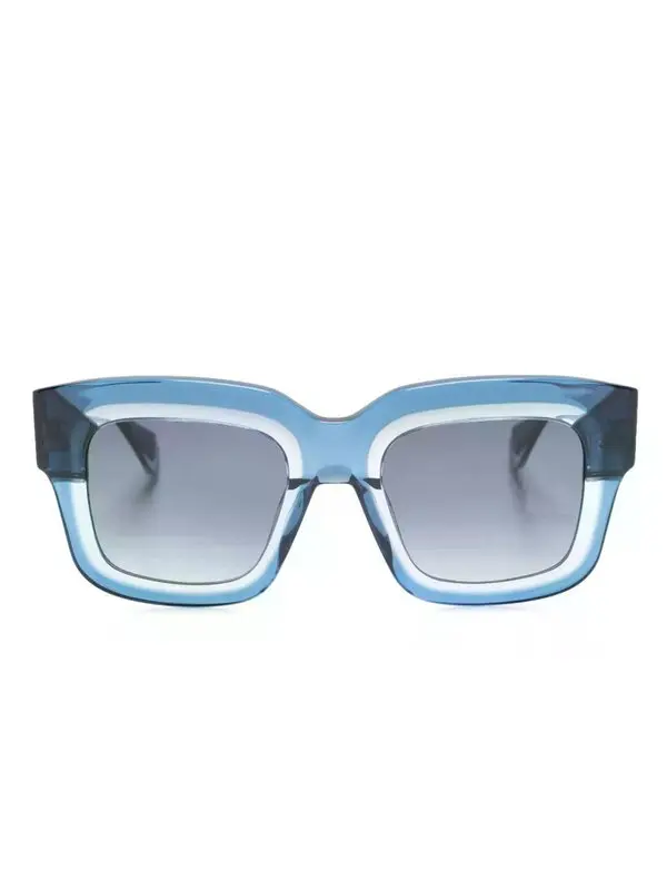 GIGI STUDIOS Dazzle Square Sunglasses - Blue