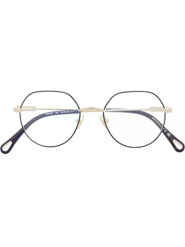 Chloé Benjamine Round-frame Glasses - Gold