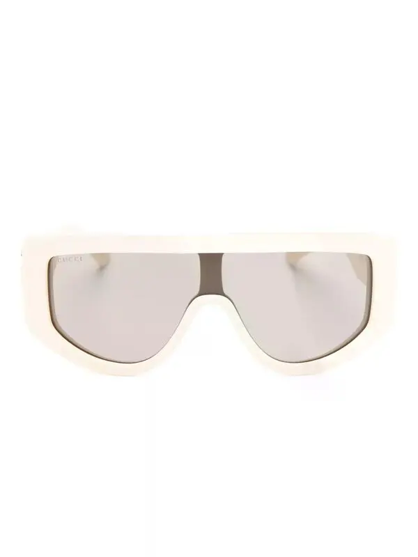 Gucci Oversized-frame Logo Sunglasses - Neutrals