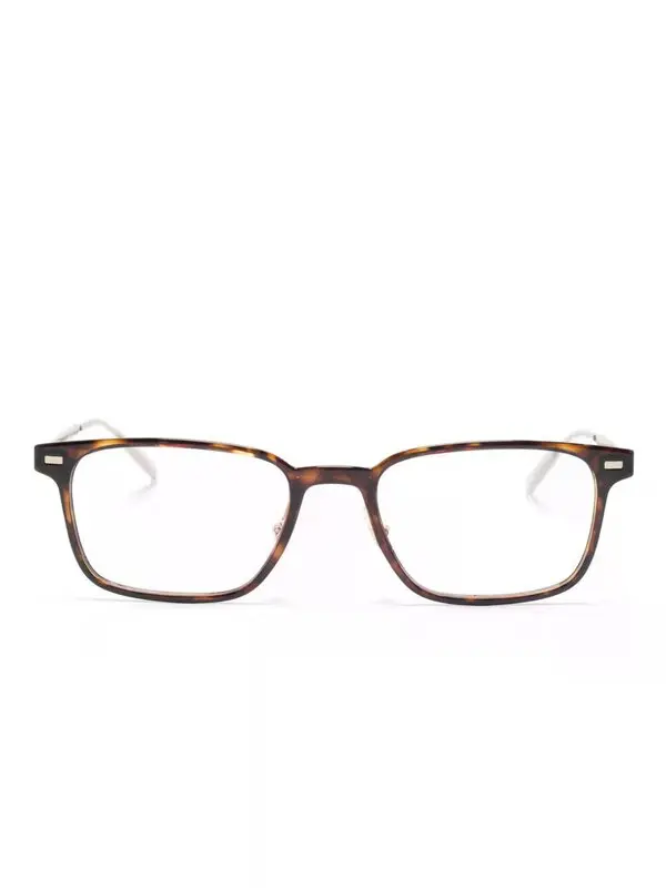 Montblanc Rectangle-frame Glasses - Brown