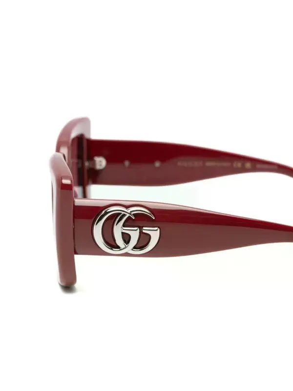 Gucci Logo Rectangle-frame Sunglasses