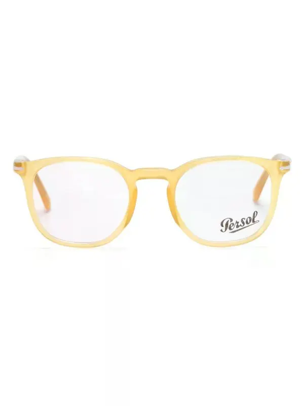 Persol Optical Square Frame Glasses - Yellow