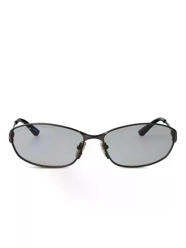Balenciaga Rectangle-frame Sunglasses - Black