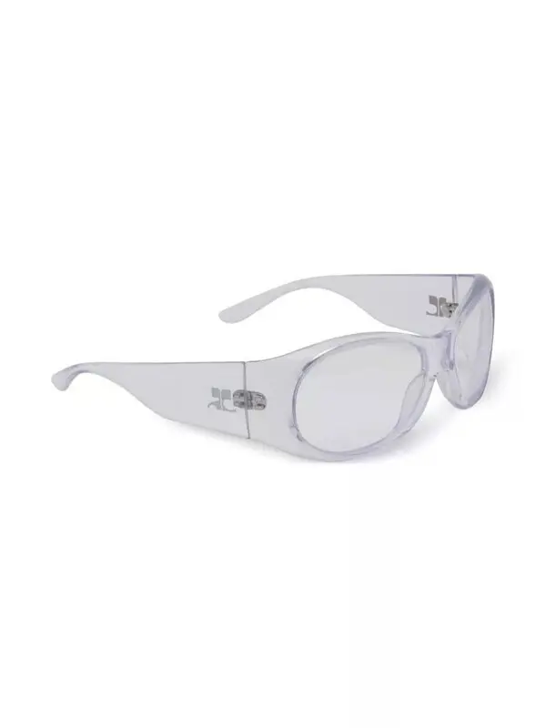 COURREGES Hybrid 01 Oval-frame Sunglasses