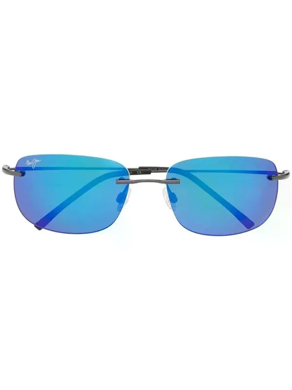 Maui Jim Ohai Square-frame Sunglasses - Blue Ohai Gunmetal