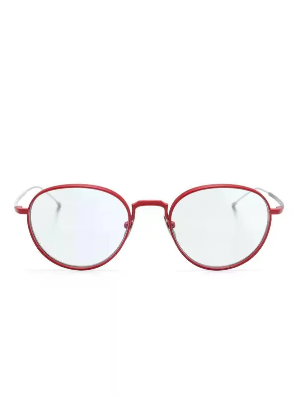 Thom Browne Round-frame Eyeglasses - White