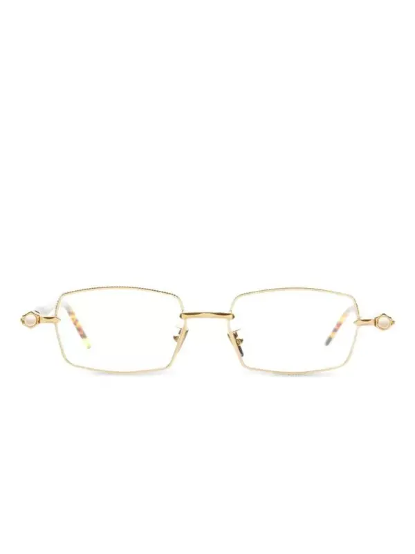 KUBORAUM Rectangle-frame Glasses - Gold