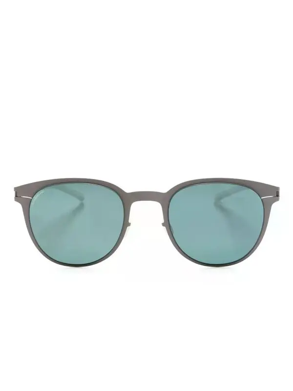 Mykita Rivet-detail Round-frame Sunglasses - Grey