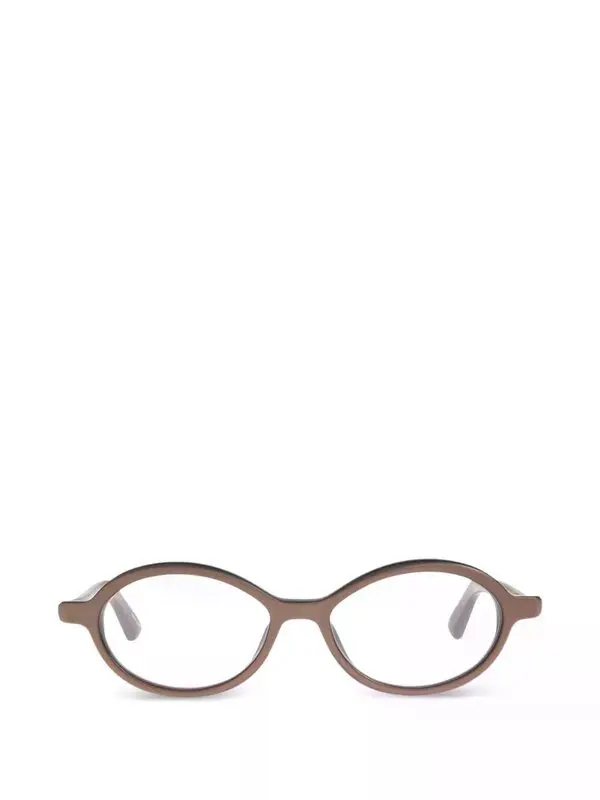 Jacquemus Oval-frame Sunglasses - Brown