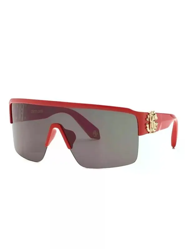 Roberto Cavalli Logo-plaque Sunglasses - Red