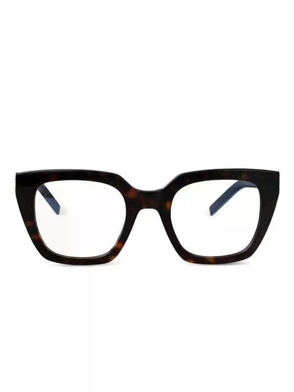 Saint Laurent Square Frame Glasses - Brown