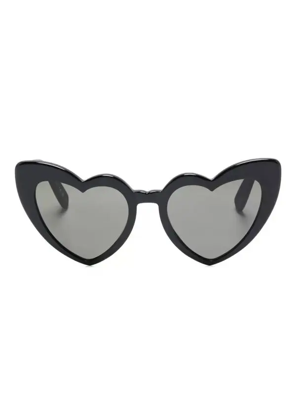 Saint Laurent Heart-frame Sunglasses - Black