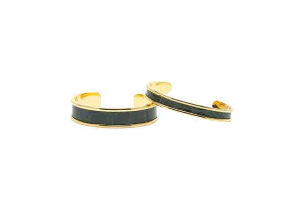 NORTON AND HODGES Roubaix Collection Remy Stackable Alligator Bracelet - Gold
