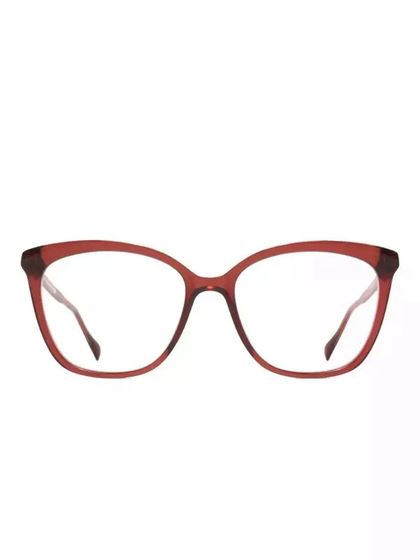 Mykita Maha Cat-eye Clear-lens Frames - Red