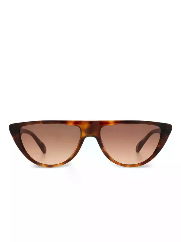 KALEOS Tortoiseshell D-frame Sunglasses - Brown