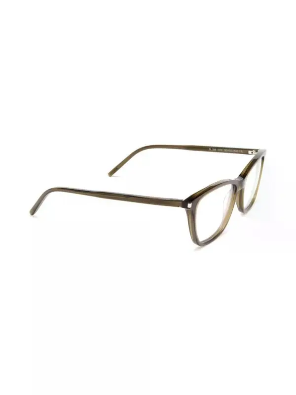 Saint Laurent Transparent Square Eyeglasses