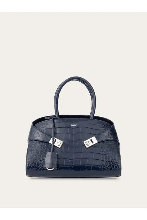 FERRAGAMO Hug Handbag M - Navy