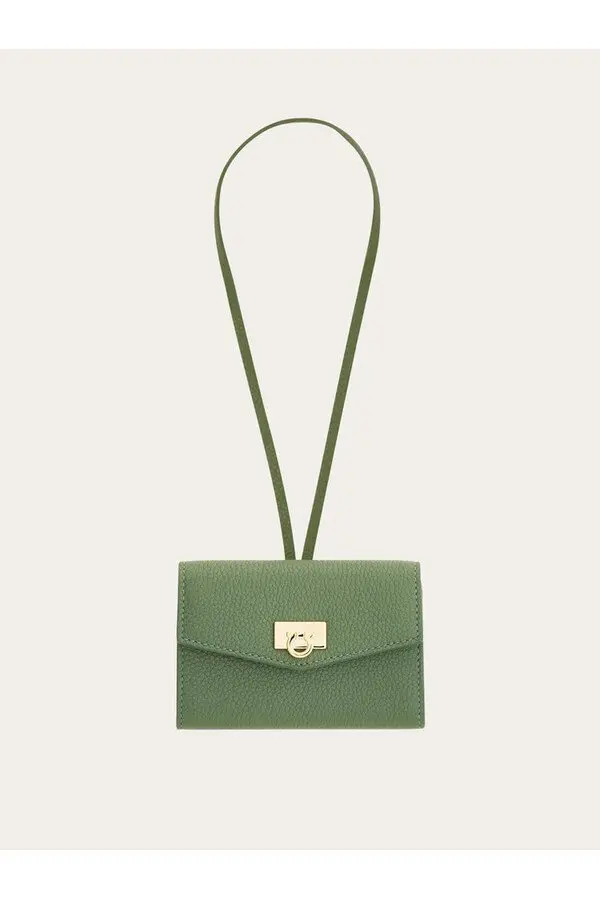 FERRAGAMO Card Holder Charm - Green