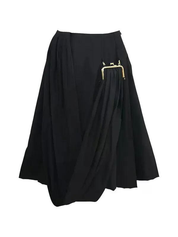 Rokh Draped Midi Skirt
