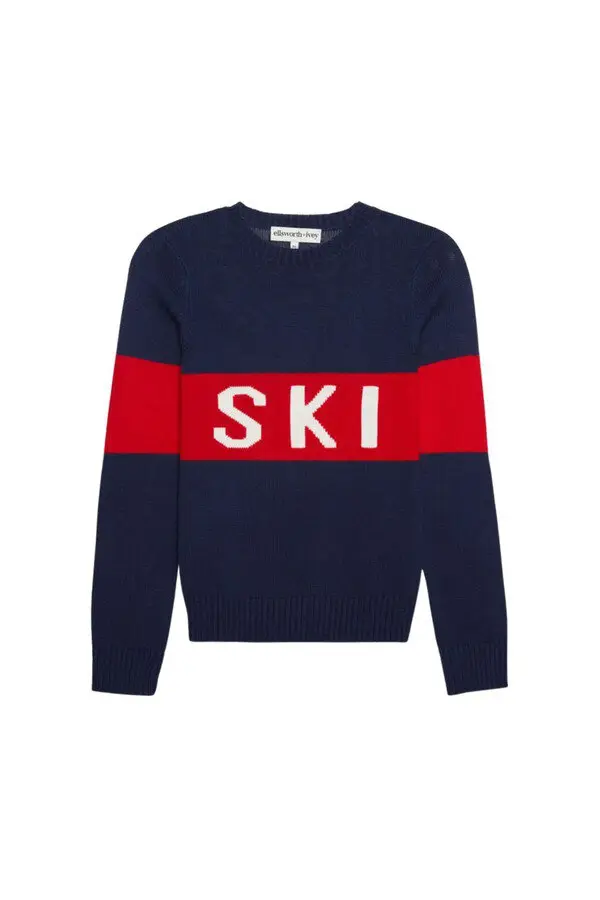ELLSWORTH + IVEY Block Ski Crewneck Sweater