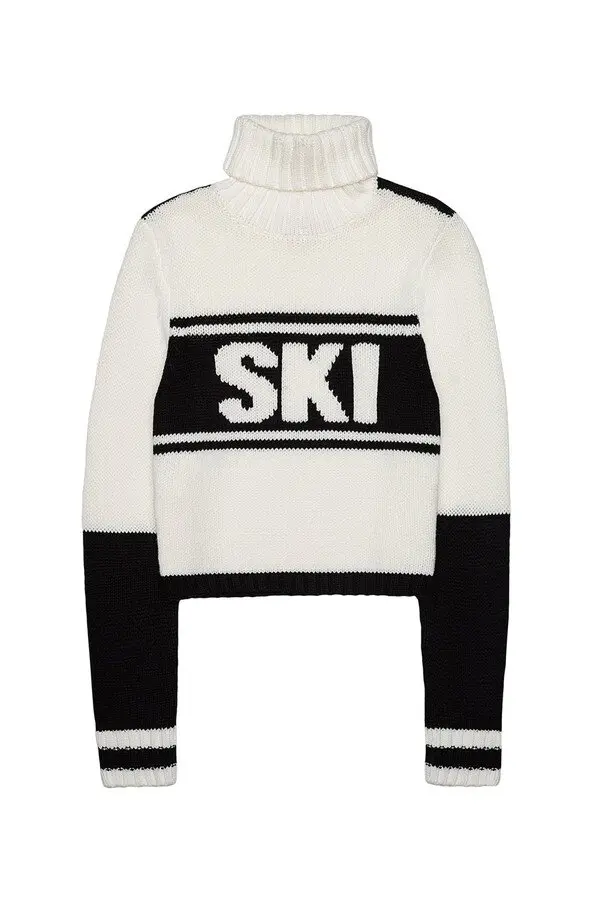ELLSWORTH + IVEY Jade Ski Turtleneck Sweater - Black
