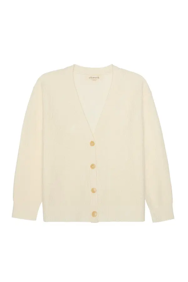 ELLSWORTH + IVEY Lilah V-neck Knit Cardigan - Neutral