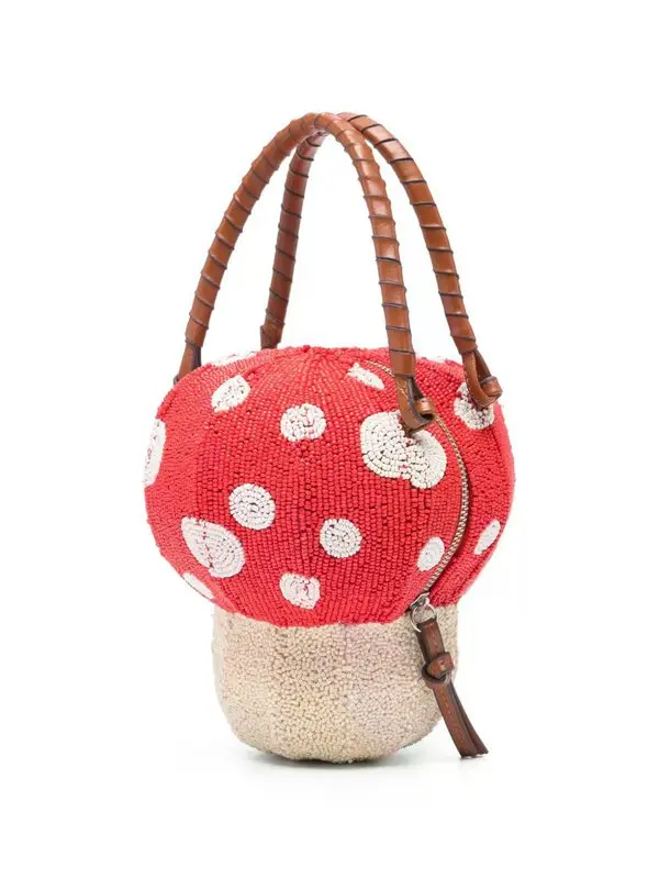 Staud Polka-dot Mushroom Tote Bag