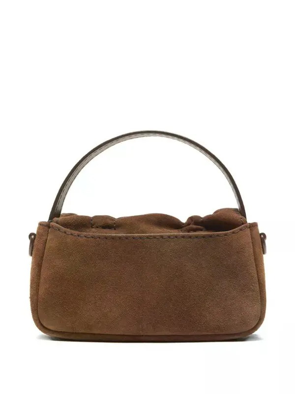Acne Studios Suede Shoulder Bag With Pockets