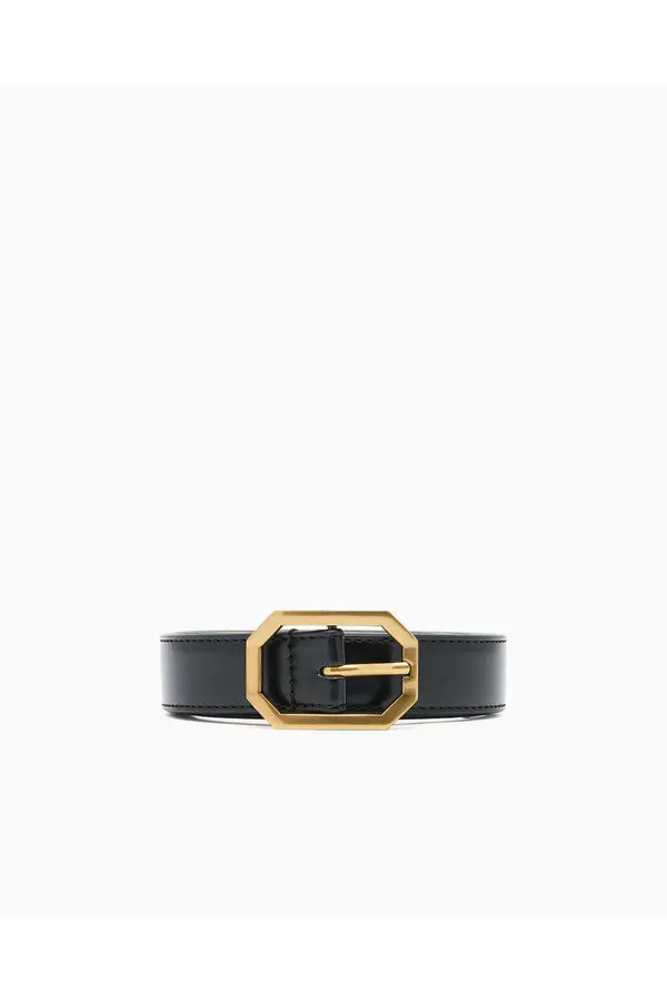 Emporio Armani Belt With Buckle - Black