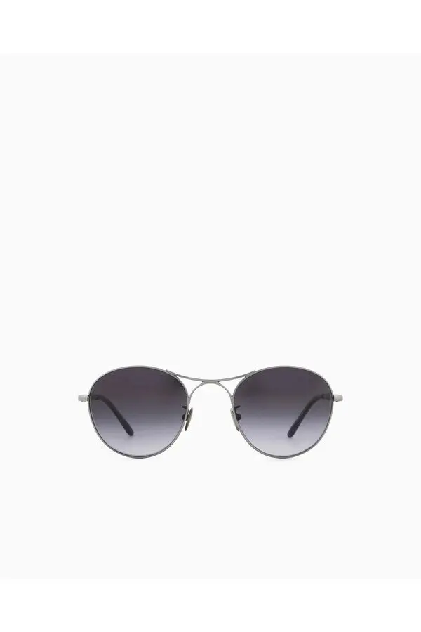 Giorgio Armani Metal Frame Sunglasses - Natural