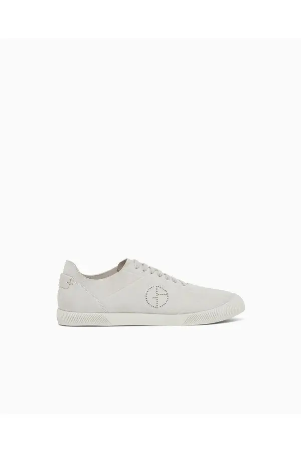 Giorgio Armani Suede Sneakers - Natural