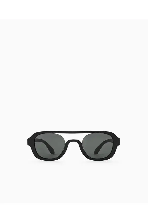 Giorgio Armani Square Sunglasses - Black
