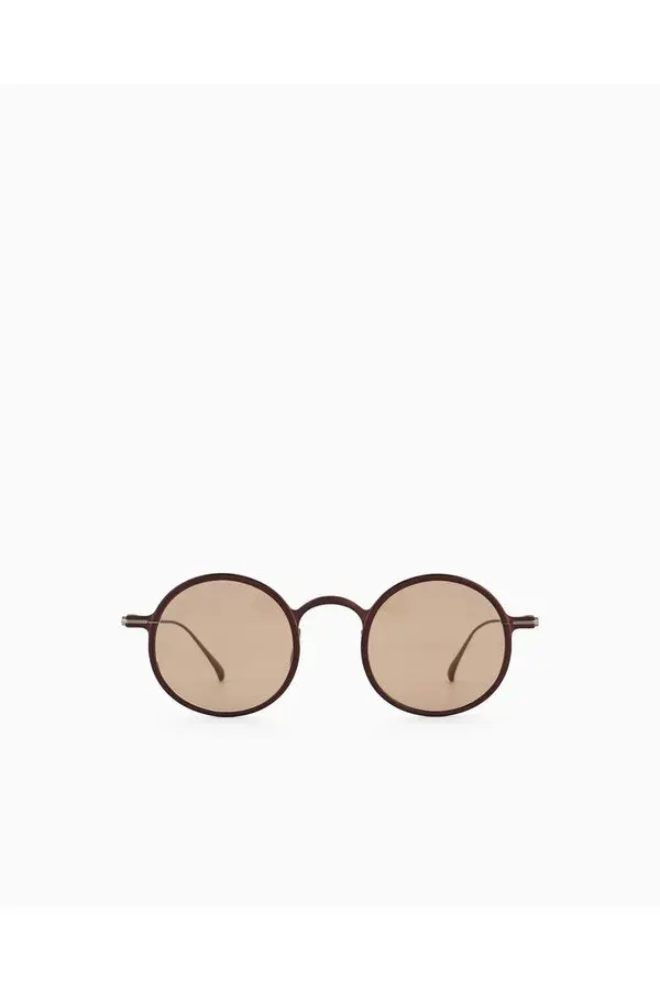 Giorgio Armani Round Frame Sunglasses - Natural