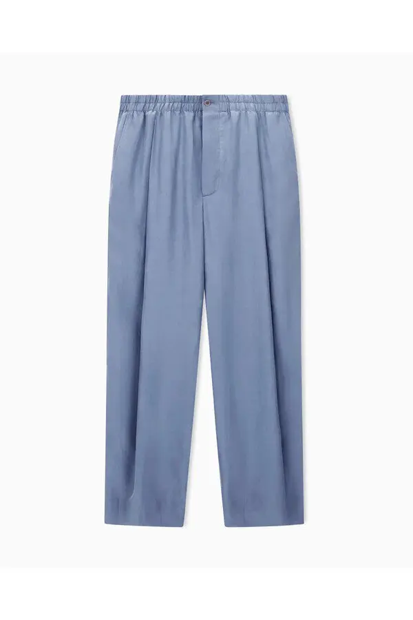 Giorgio Armani Washed Silk Trousers