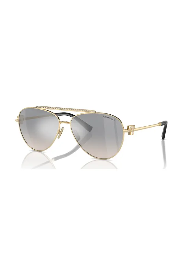 TIFFANY SUNGLASS HUT Sunglasses With Crystal Embellishments - Metallic