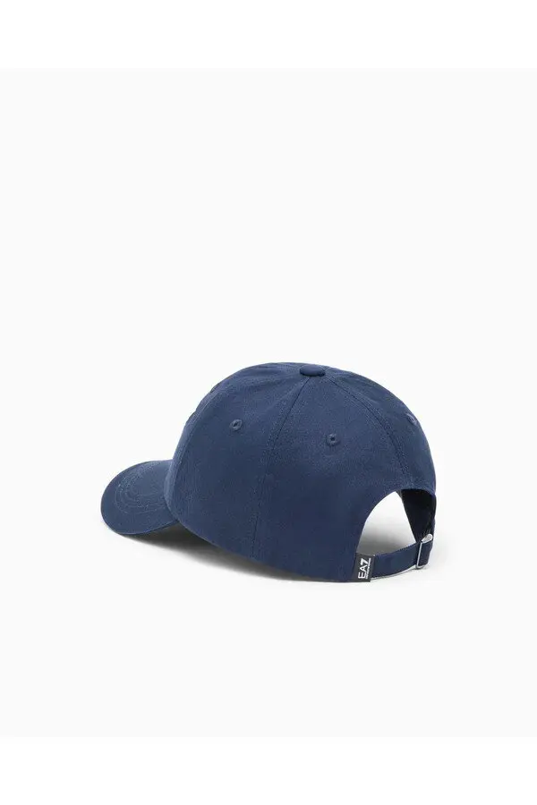 EA7 Cotton Baseball Cap - Navy