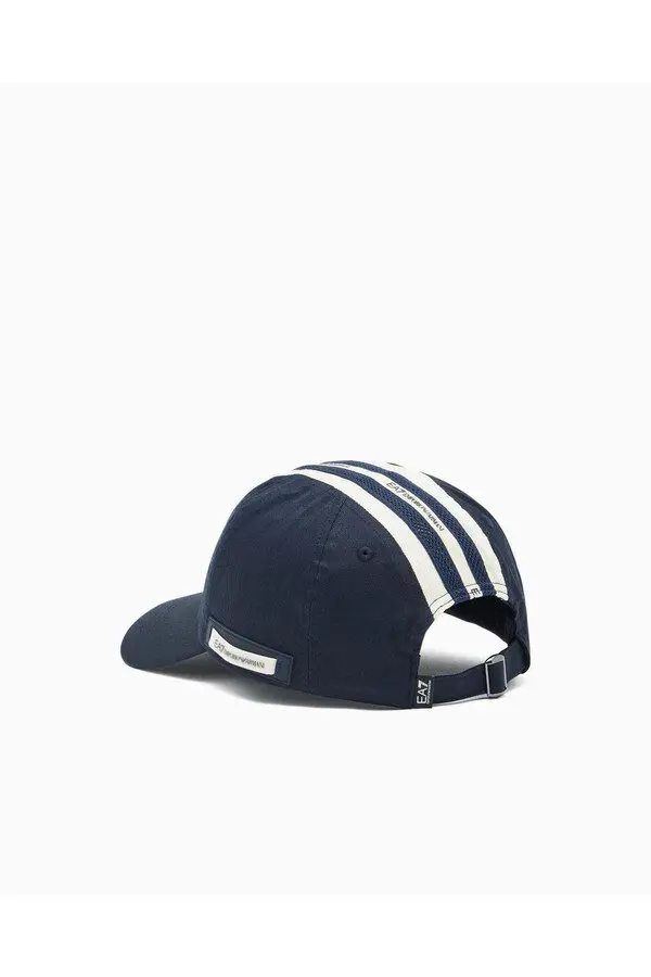 Emporio Armani Cotton Baseball Cap - Navy