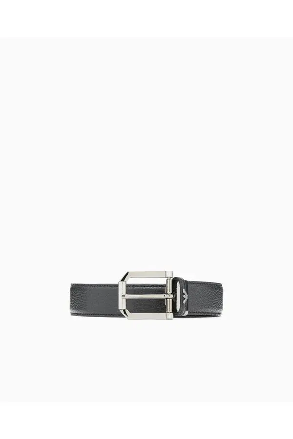 Emporio Armani Leather Belt - Black