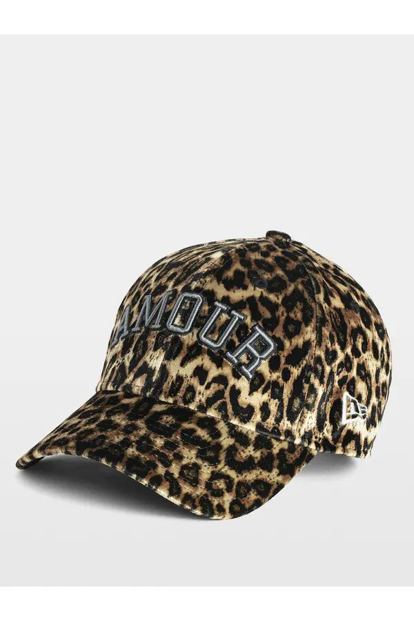 Zadig&Voltaire New Era X Leopard Print Velvet Cap - Brown